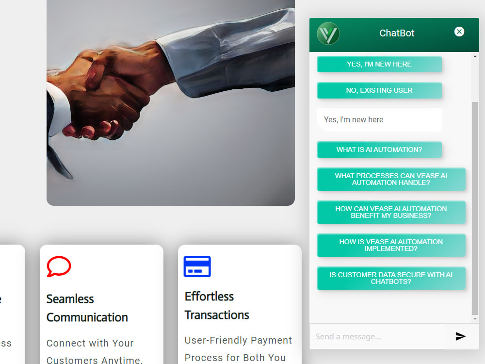 Chat Bot with Booking Feature and AI-powered Auto-responder Integration ...