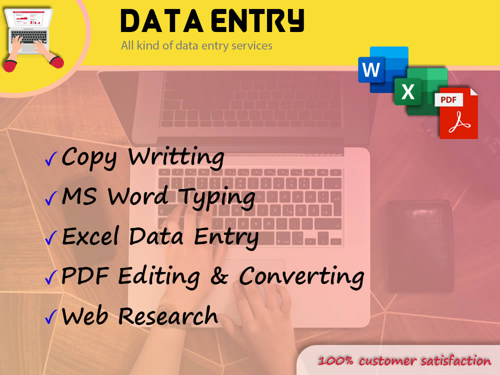 Accurate & Efficient Data Entry Specialist. Typing, Excel, Copy &Paste, PDF | Upwork