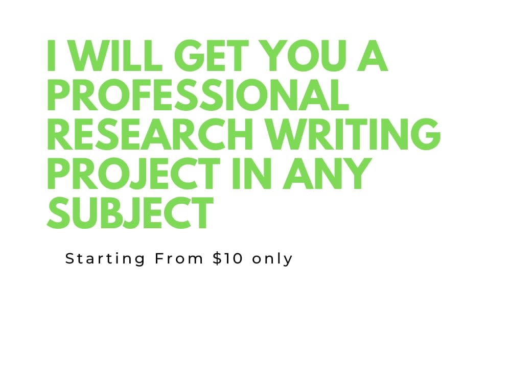 You a professional research writing project in any subject | Upwork