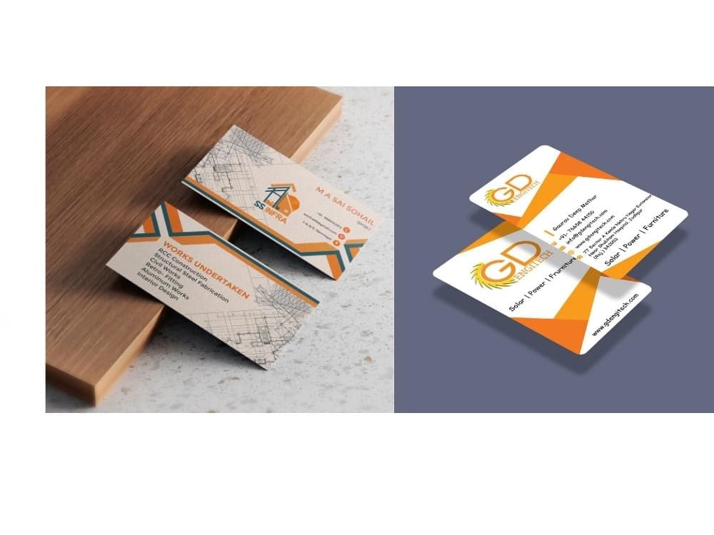 Professional digital business card design custom, creative | Upwork