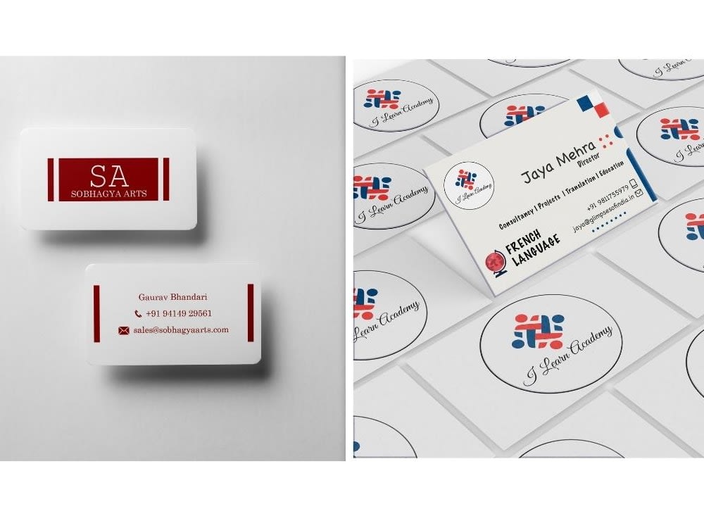 Professional digital business card design custom, creative | Upwork