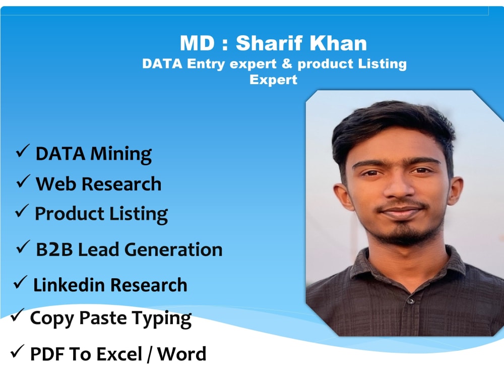 Leads From Data Entry & Web Research | Upwork