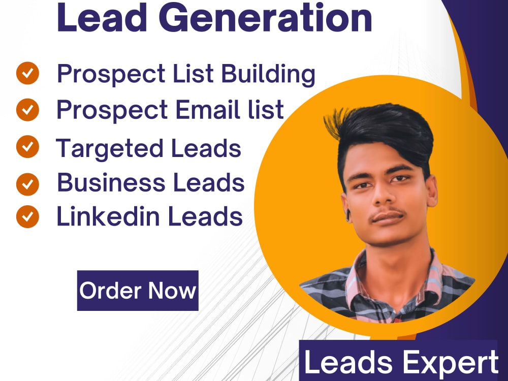 Do Linkedin lead, B2B lead Generation, Prospect Email list Building | Upwork
