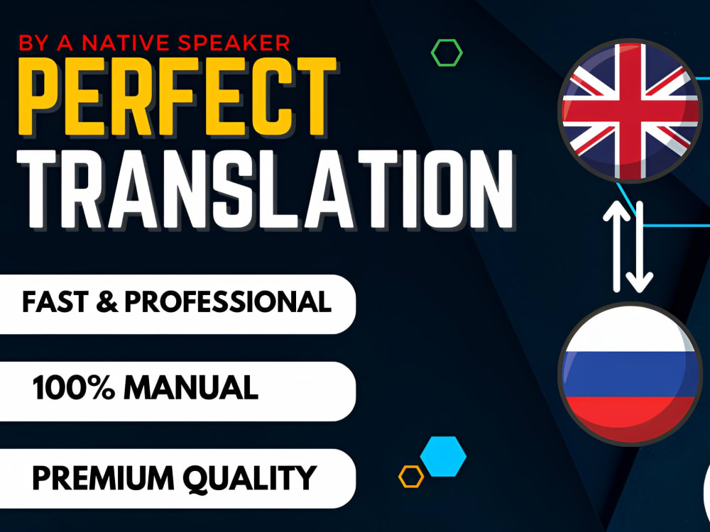 Manually translate English to Russian and vice versa | Upwork