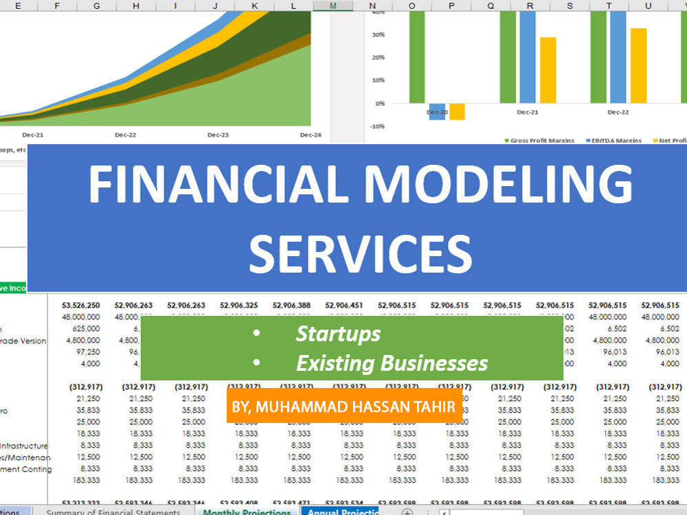 A detailed Financial Model including controls to modify assumptions ...