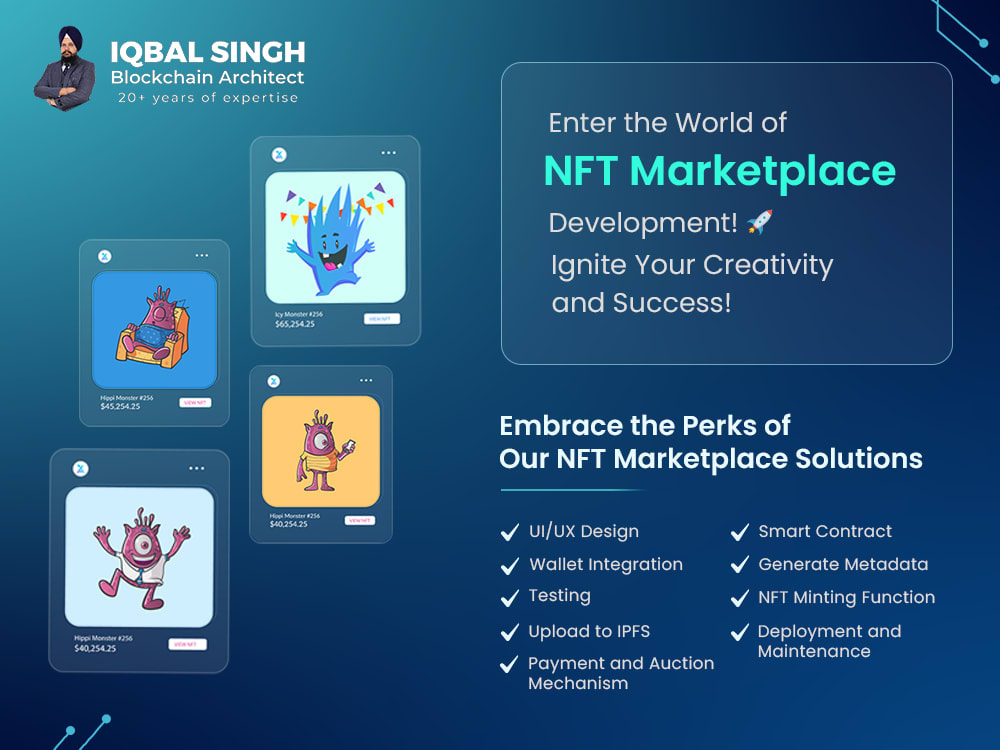 NFT Marketplace Development: Frontend, Data Storage, and Smart Contracts | Upwork