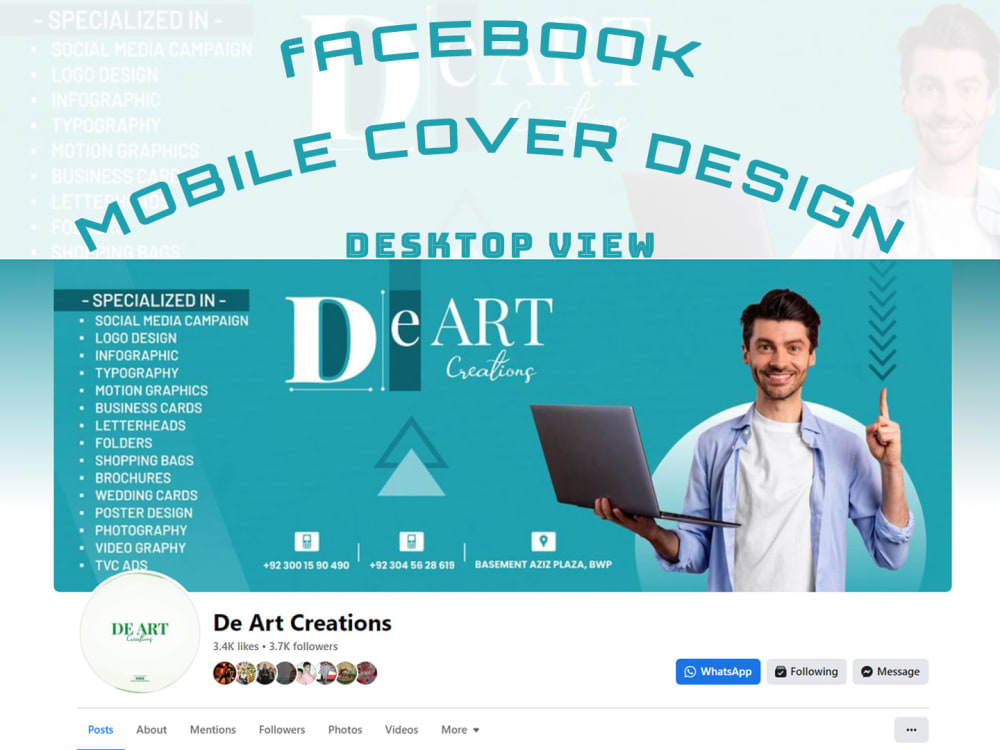 Facebook cover photo banner design in 24hrs | Upwork