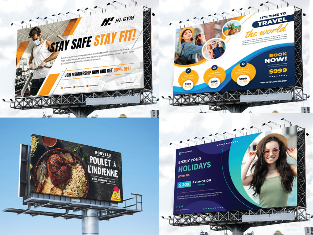 Design a billboard, street signs, signage, yard sign, signboard | Upwork