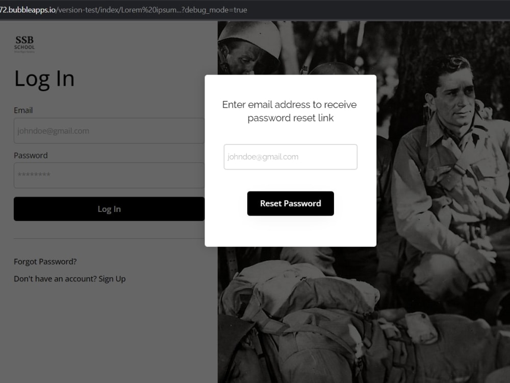 An interactive user signup and login system built on bubble.io | Upwork