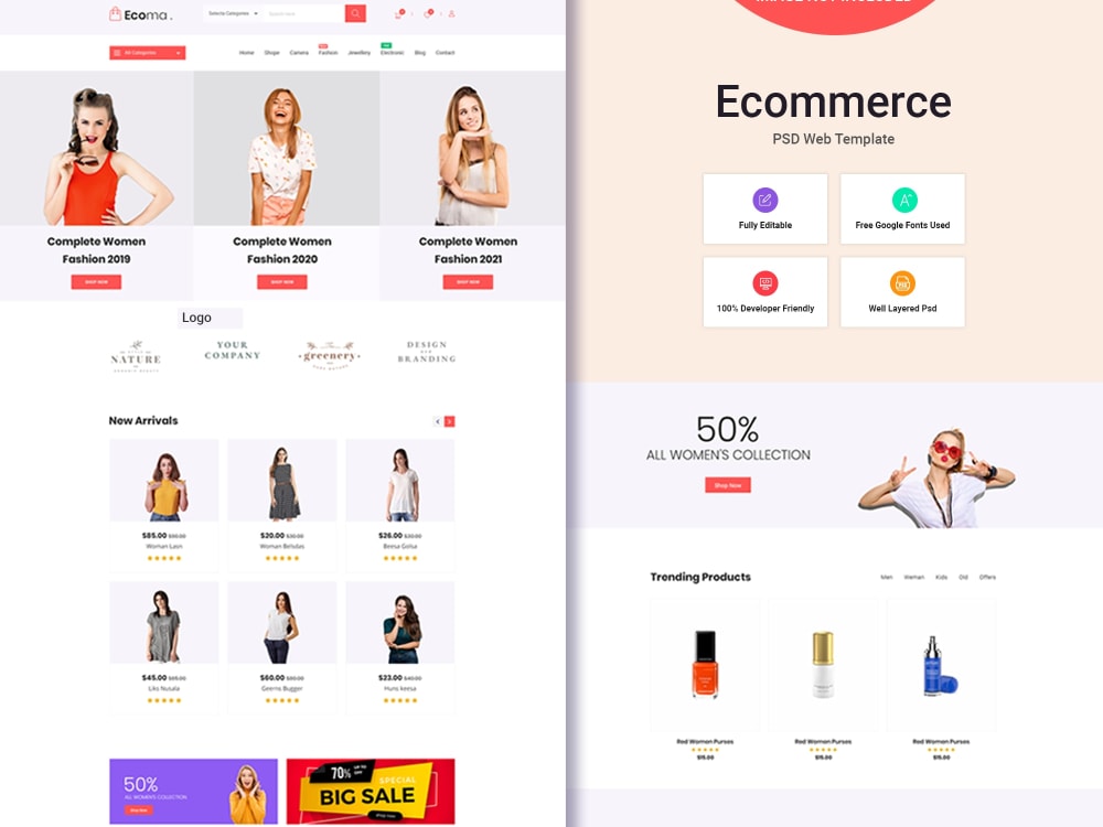 A professional E-commerce website for your business, SEO optimized | Upwork