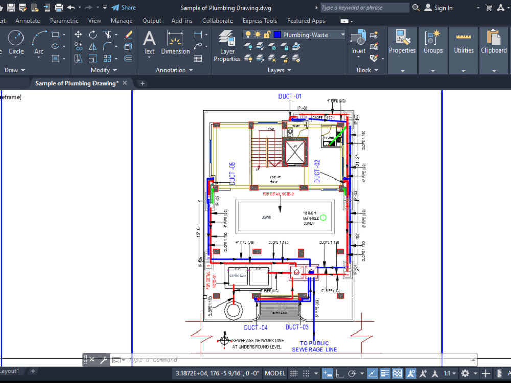 2D Floor plan, Landscape, Electric, Plumbing design,Cad file conversion ...