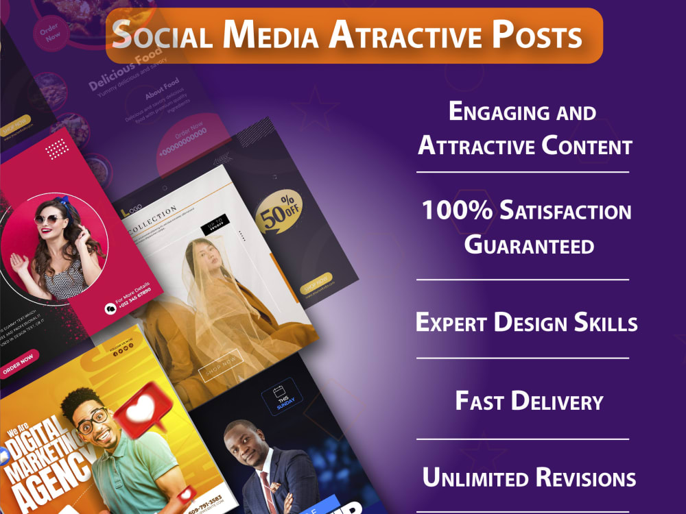 Attractive social media posts and banner designs | Upwork