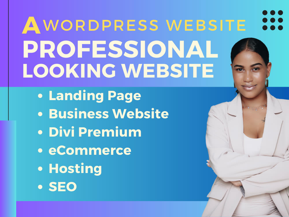 A professional-looking website on WordPress built with Divi/Elementor | Upwork
