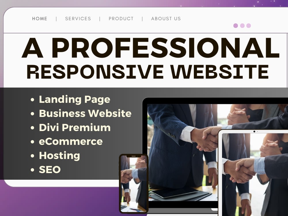 A professional-looking website on WordPress built with Divi/Elementor | Upwork