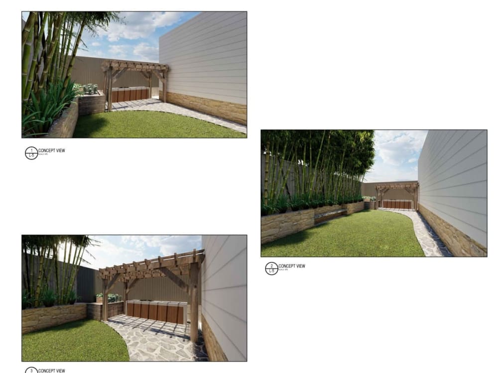 A complete set of Architectural drawings for your backyard patio | Upwork