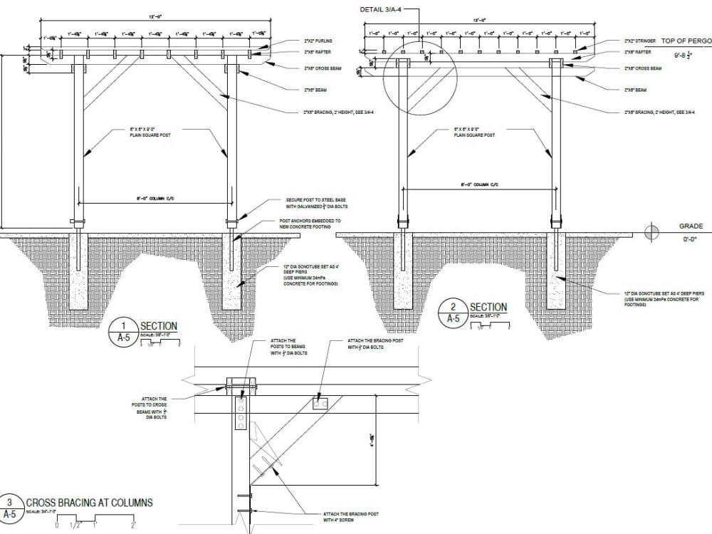 A complete set of Architectural drawings for your backyard patio | Upwork