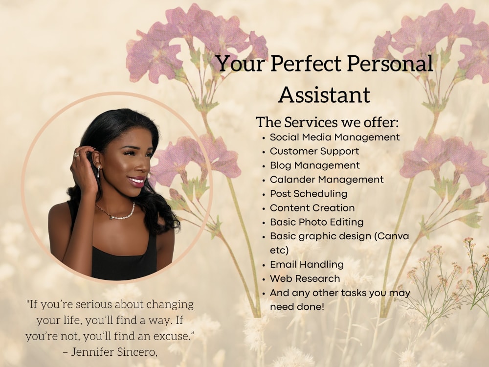 A virtual assistant who will help to bring your business to the next ...