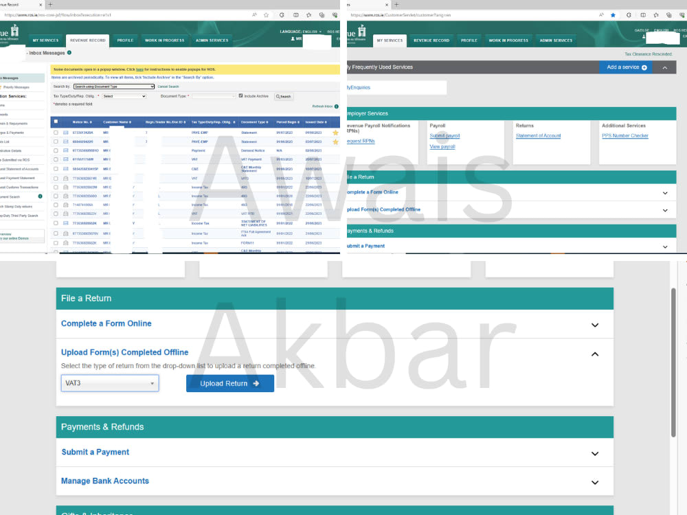 Solution for Ireland's Tax and Payroll (VAT-margin adj, VAT3, VAT RTD ...
