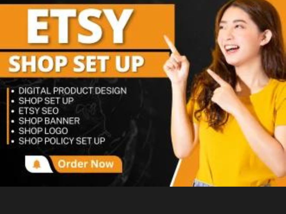 Etsy digital products design, etsy shop set up with product listing ...