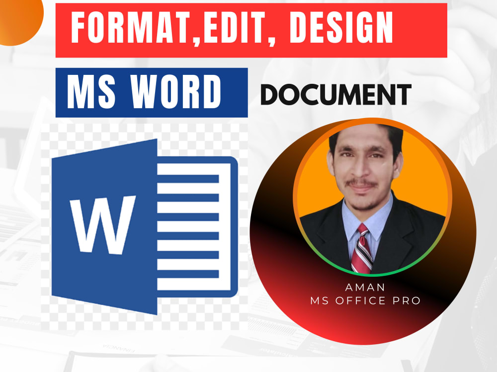 Formatted, designed, and edited Microsoft ms word documents and PDF ...