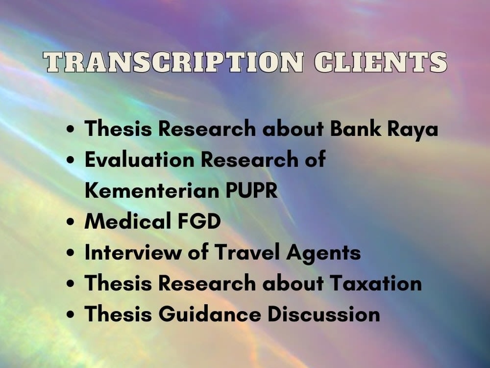 A perfect Transcripted file as expected | Upwork