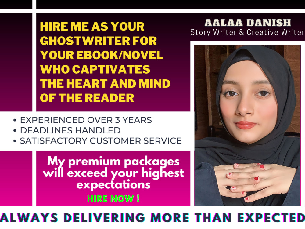 Professional ghostwriting service on any genre of your choice for your ...