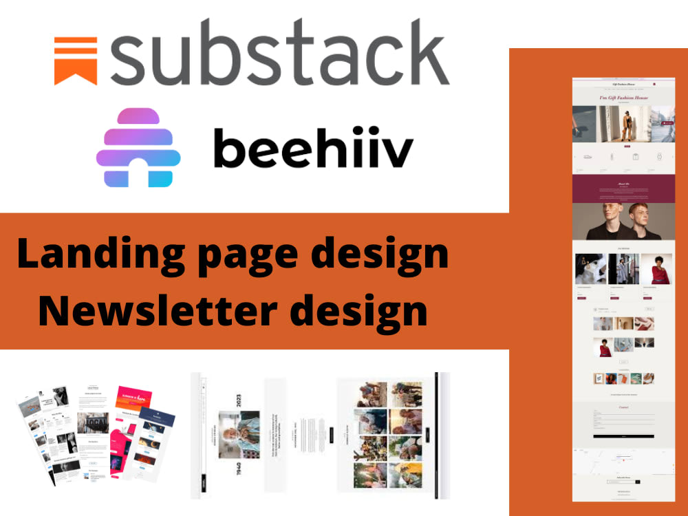 A branded newsletter design on Beehiiv, Substack, Beehive, and Flodesk | Upwork