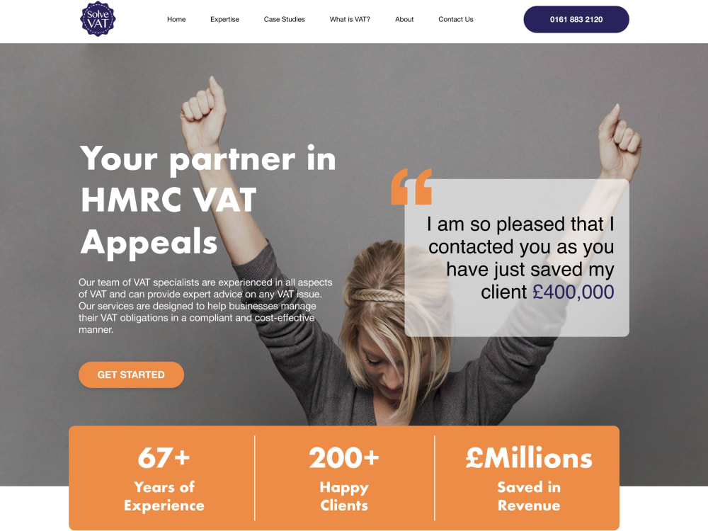 A landing page UI design made in Figma | Upwork