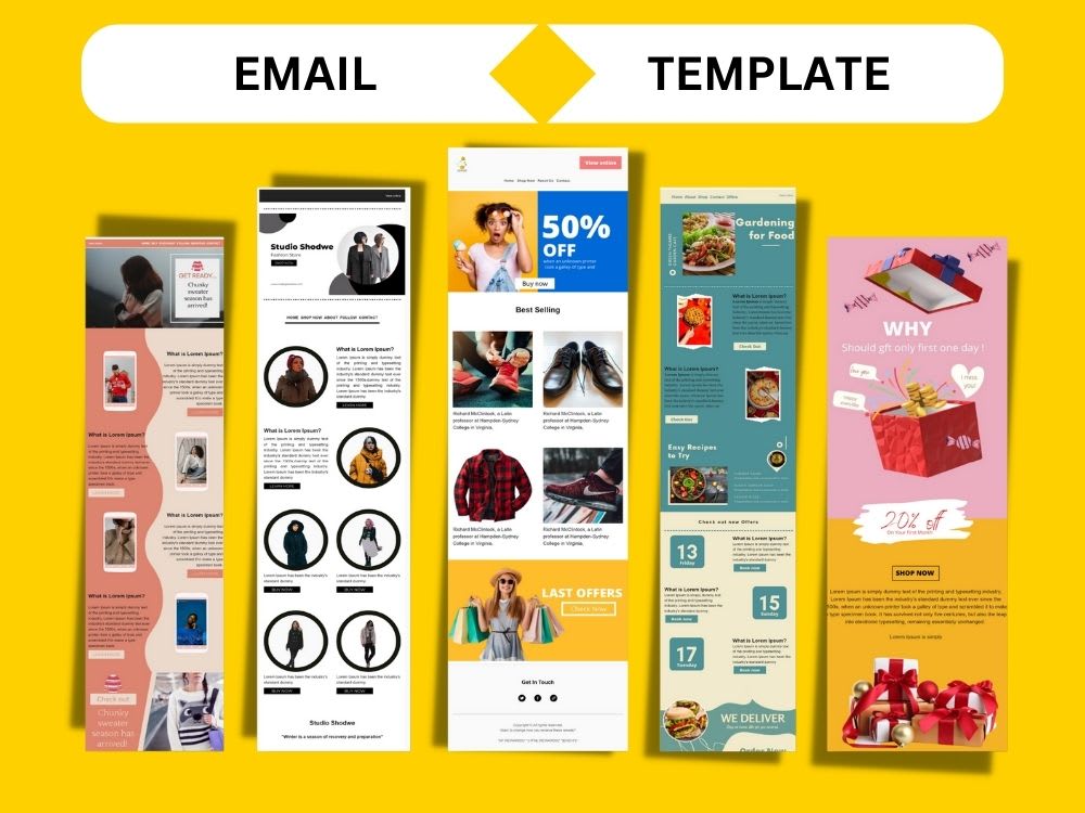 THE BEST MAILCHIMP EMAIL MARKETING CAMPAIGN, TEMPLATE DESIGN AND ...