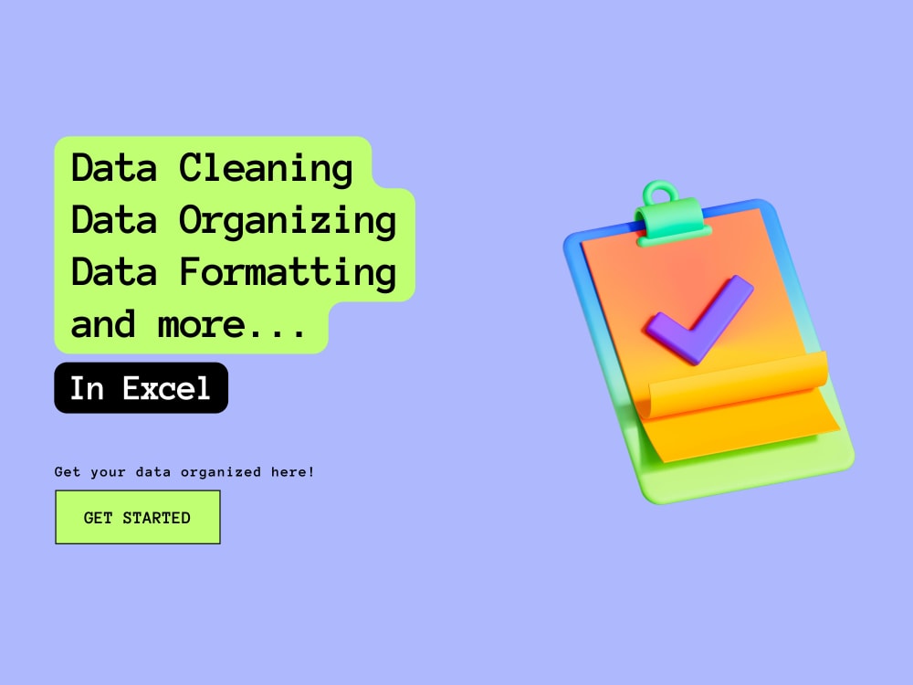 Data cleaning, formatting, and organizing on Excel / Google Sheets | Upwork