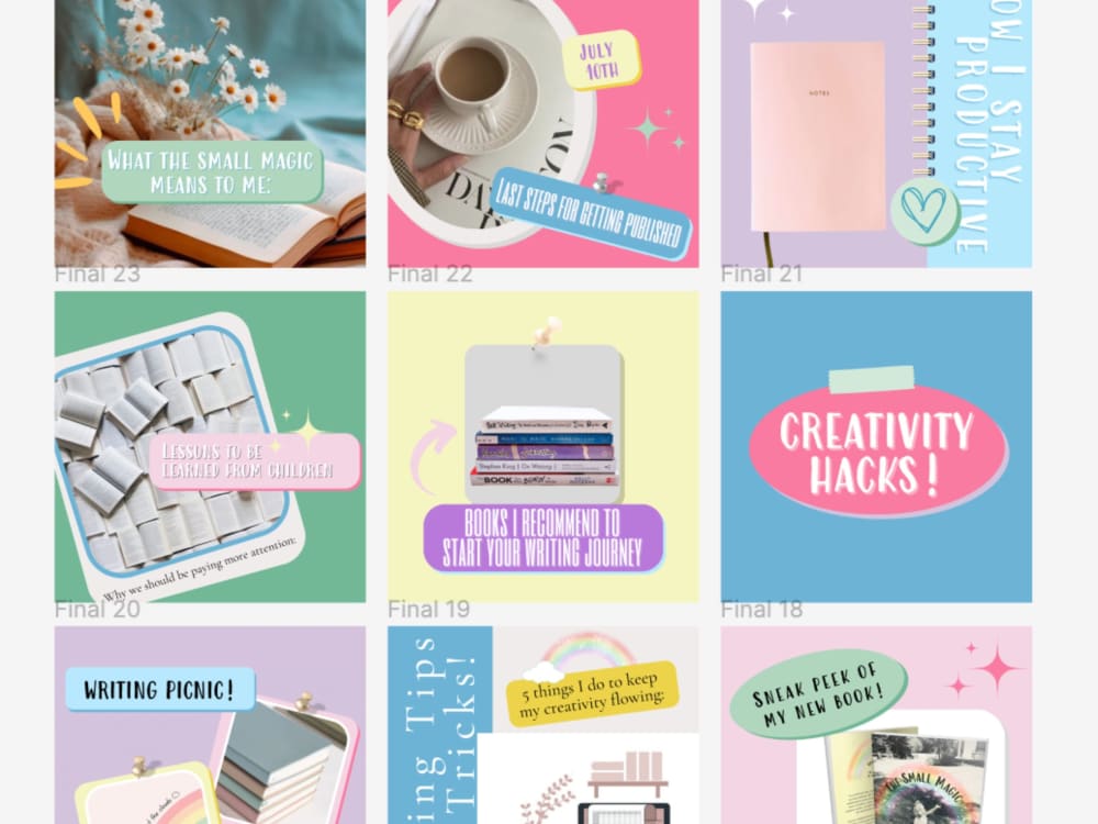 A curated Instagram Layout | Upwork