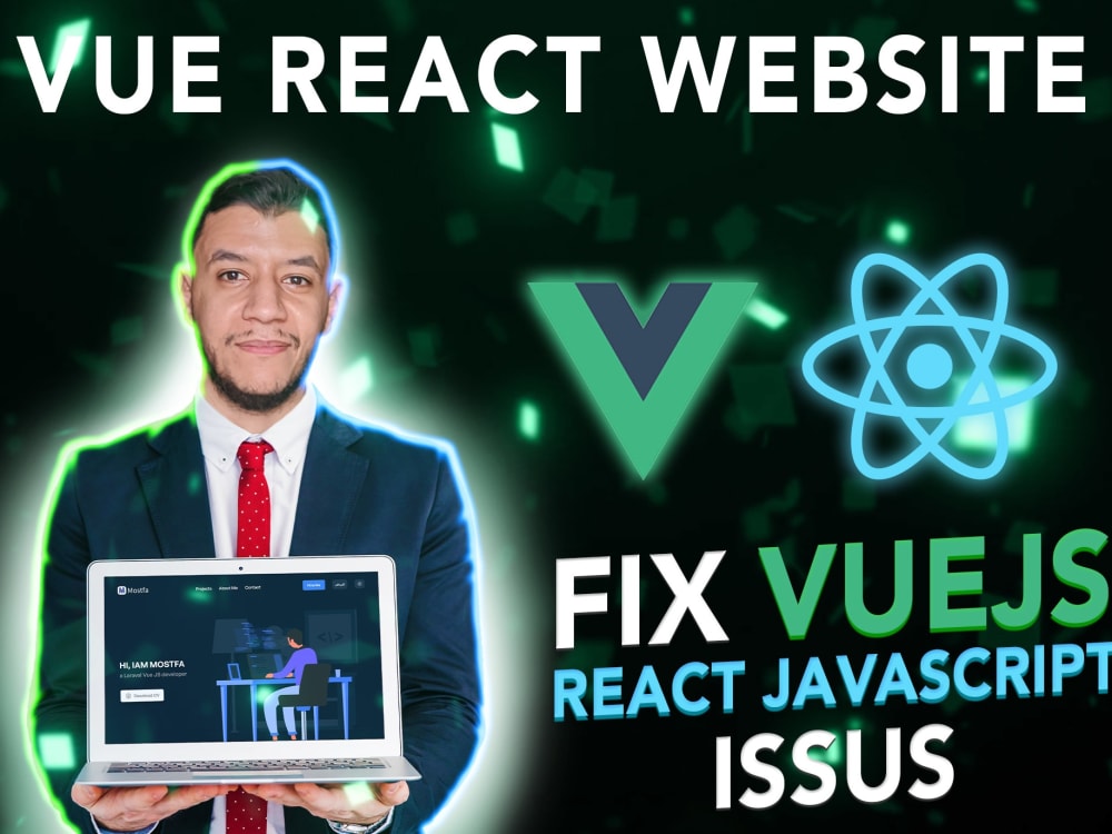 A website using tailwind CSS nuxt js, vue js or react | Upwork