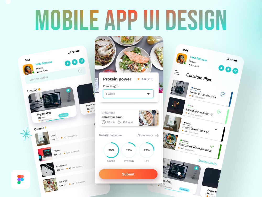 A responsive UI Design for Mobile Application / Website | Upwork