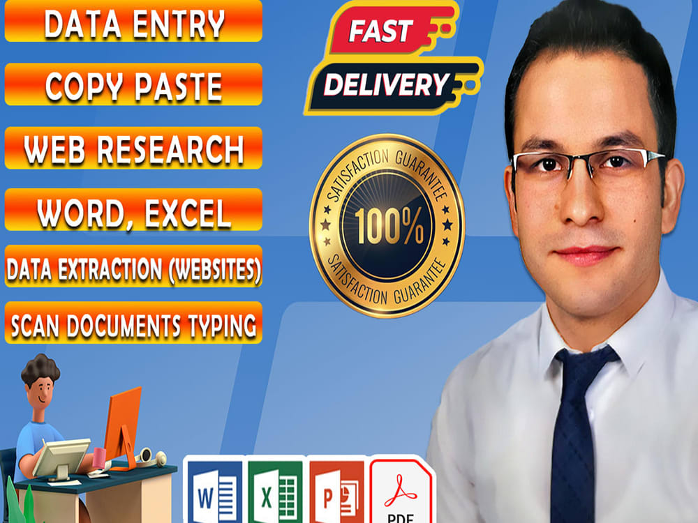 Receive your data entry services in the fastest way | Upwork