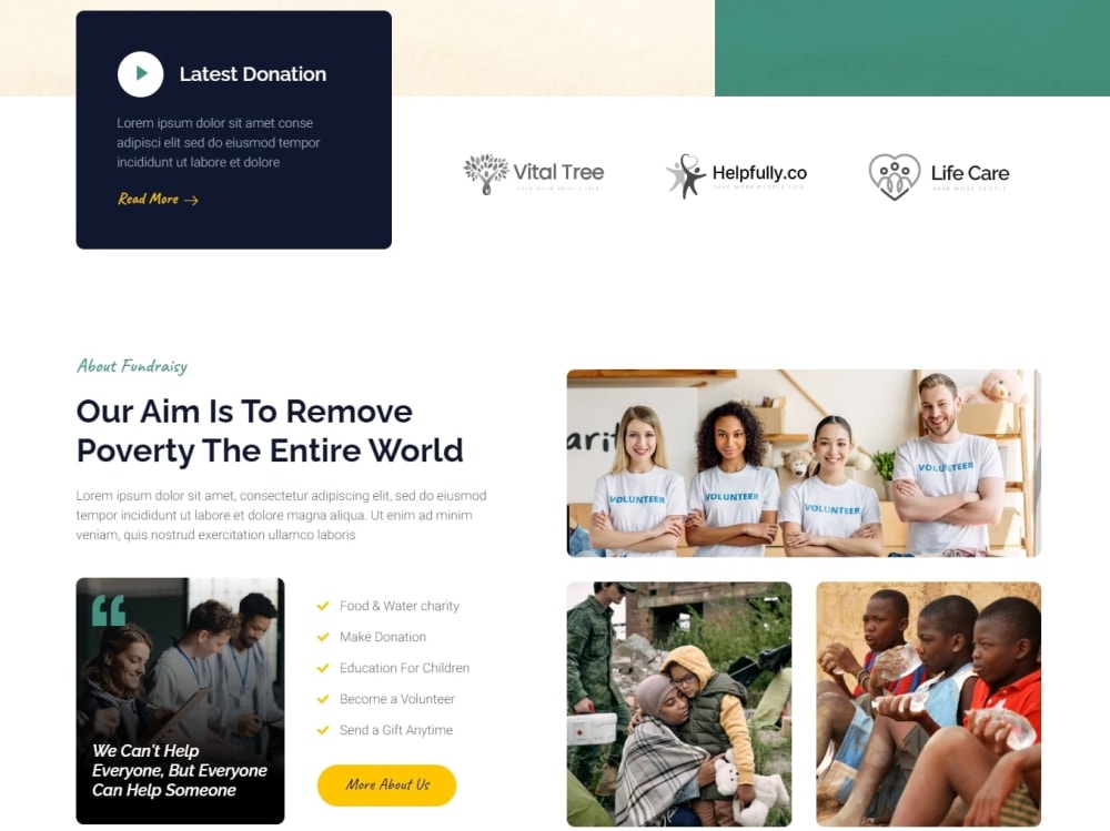 Charity & Fundraising Elementor Custom Theme | Upwork