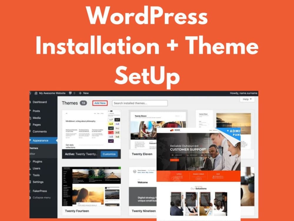 Wordpress Installation With Theme Setup | WordPress Website Designer | Upwork
