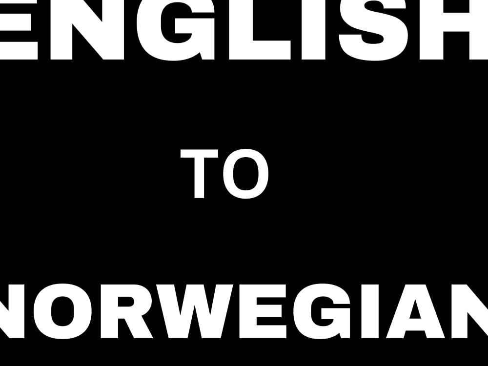 A professional English-to-Norwegian translation service. | Upwork