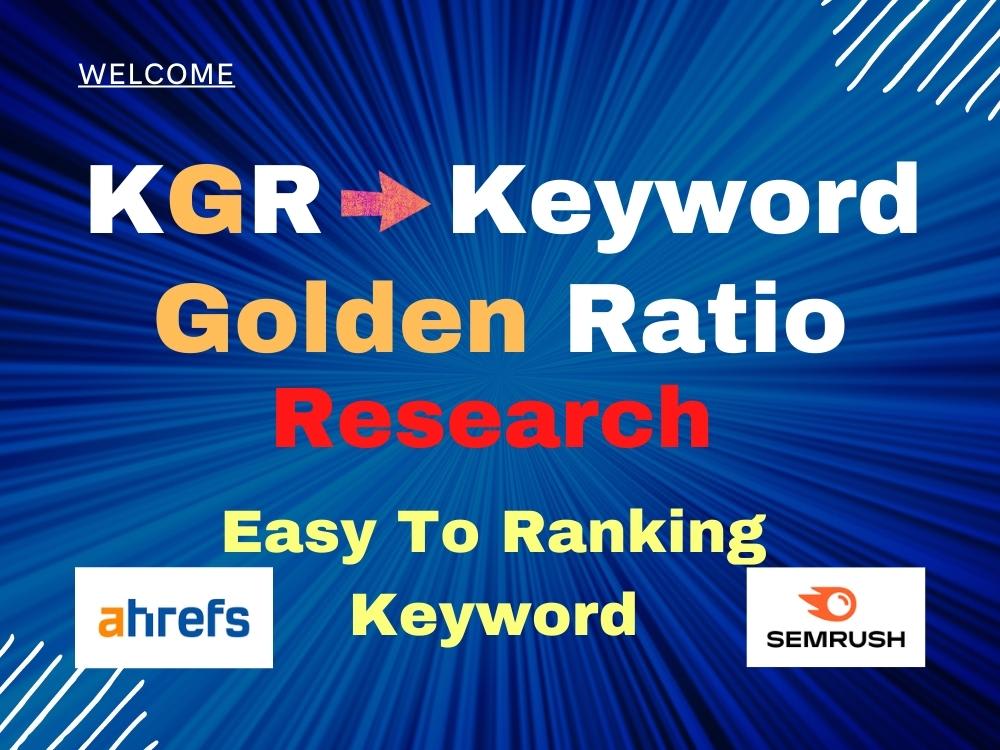 Best KGR Keyword Research for Google First Page Ranking | Upwork
