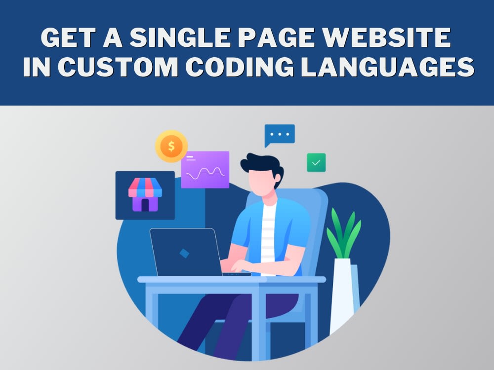 A single landing page portfolio website developer in HTML CSS ...