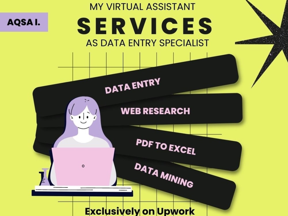 Data Entry, Web Research, Data mining, CRM Data Entry and PDF to Excel | Upwork