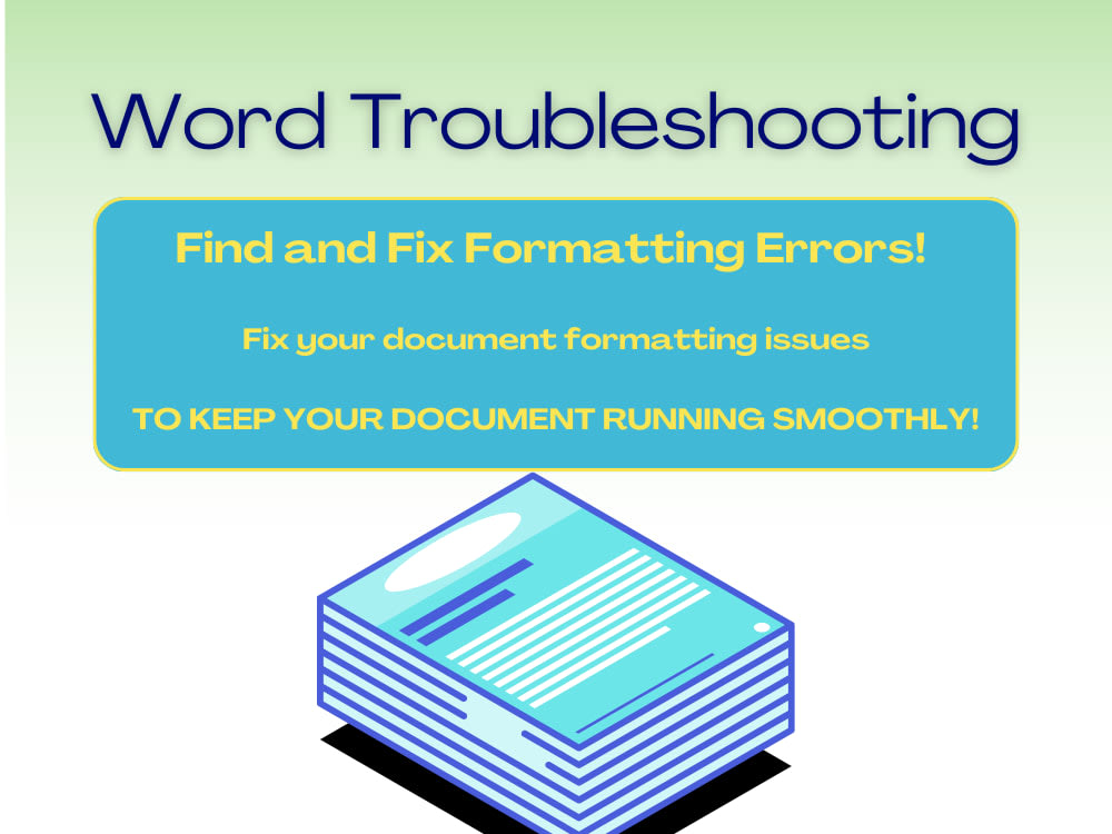 Word Document Troubleshooting: Fix Formatting Errors/Inconsistencies | Upwork
