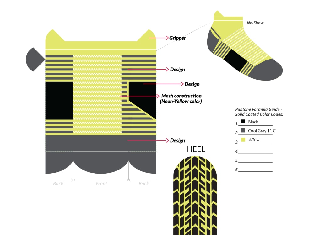 A Technical sport sock design | Upwork