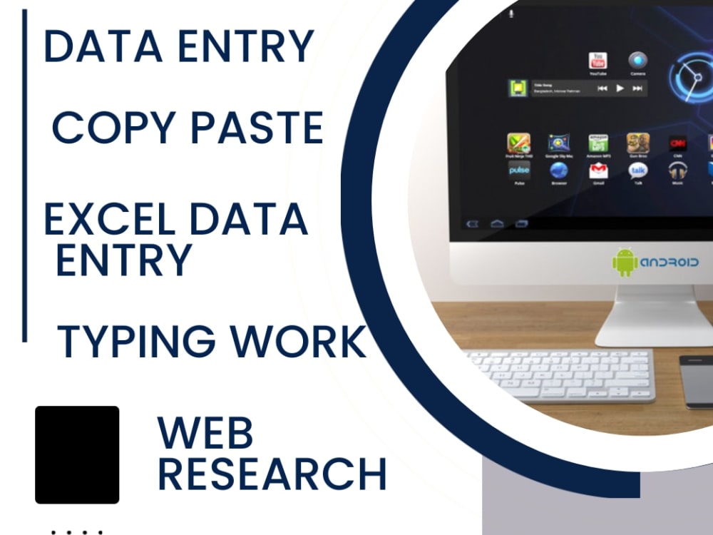 Data entry, web research, data entry typing work jobs, copy-paste, excel | Upwork