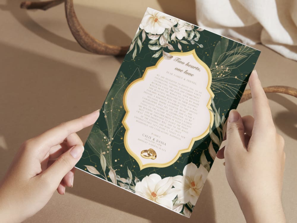 An elegant looking wedding invitation | Upwork