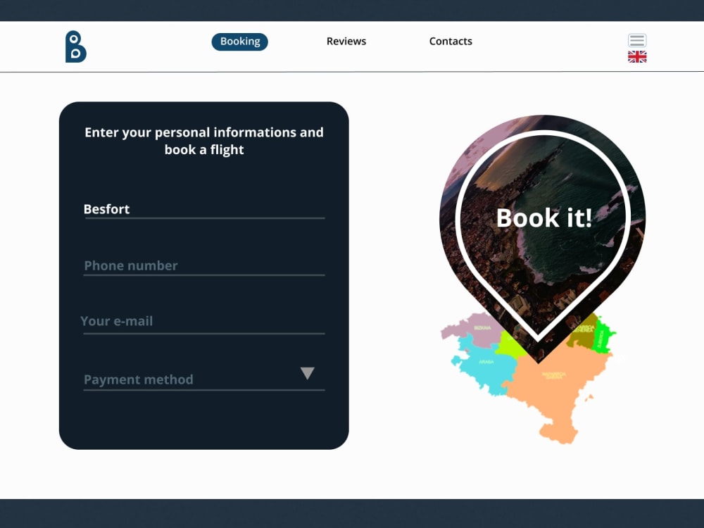 A booking webpage (UI/UX) | Upwork