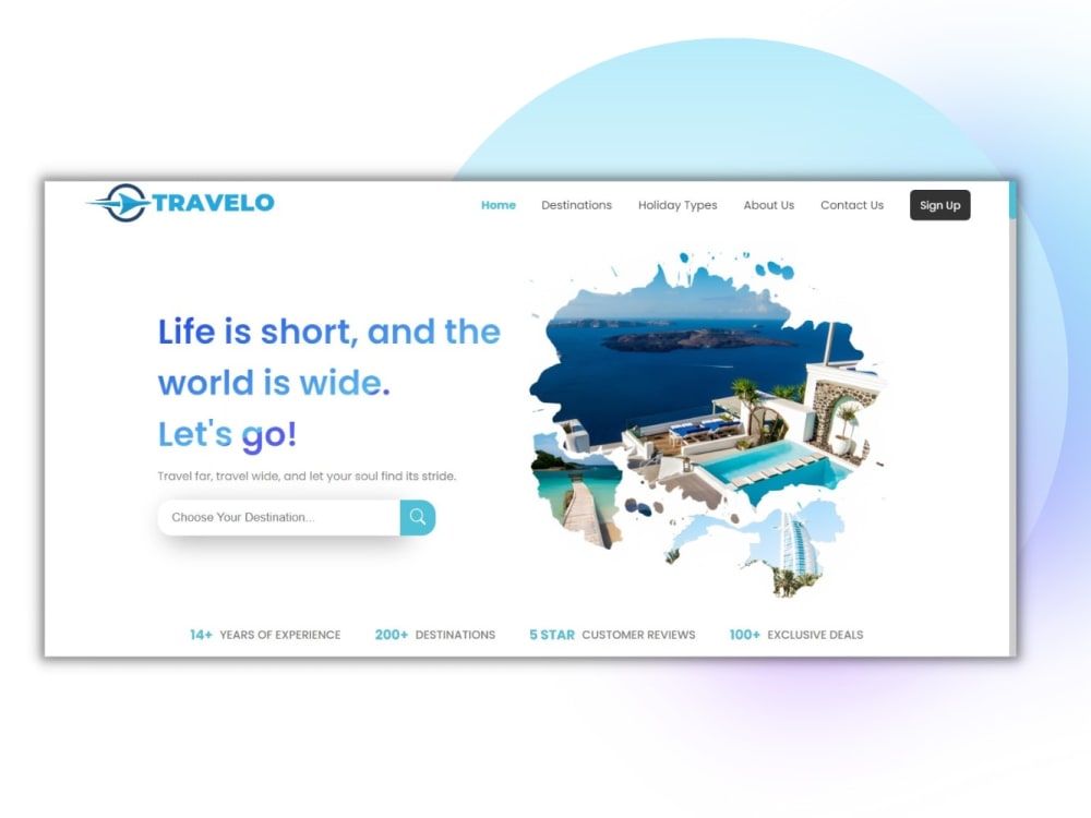 An amazing Travel Agency Website | Upwork