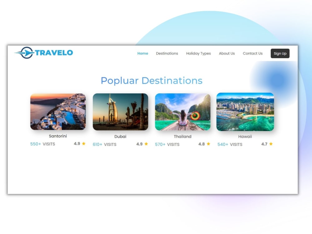 An amazing Travel Agency Website | Upwork