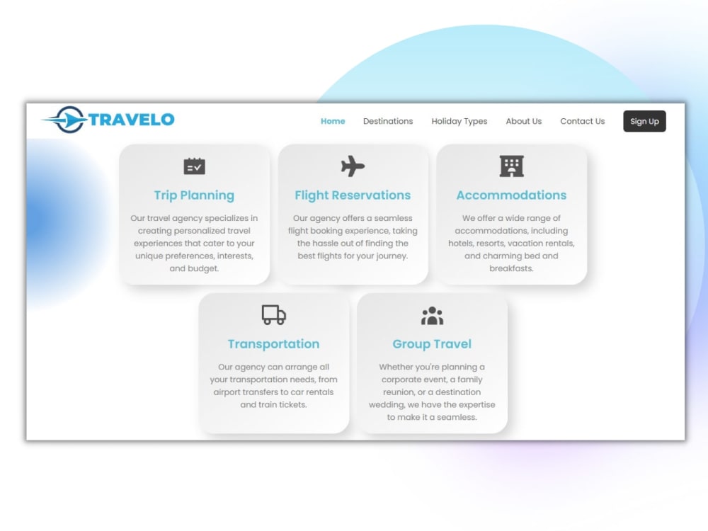 An amazing Travel Agency Website | Upwork