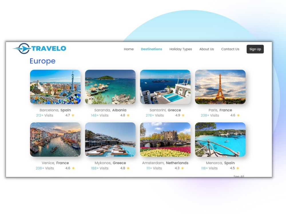 An amazing Travel Agency Website | Upwork