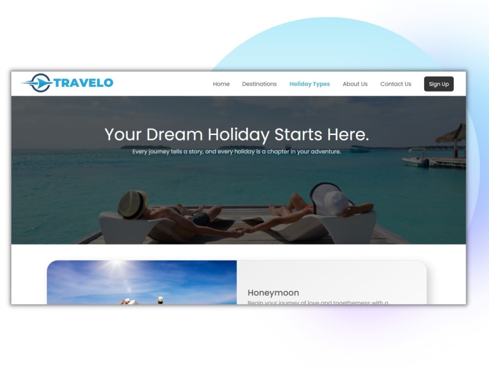 An amazing Travel Agency Website | Upwork